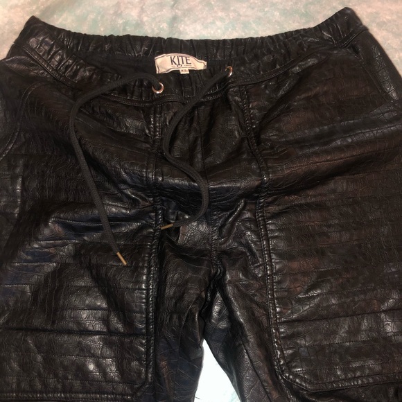 Kite | Pants | Leather Jump Suit Style Pants | Poshmark